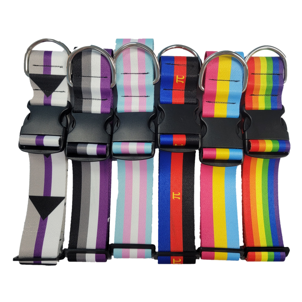 Custom PRIDE Fursuit Sized Collar